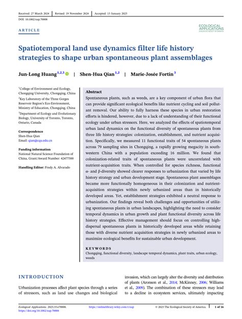Spatiotemporal Land Use Dynamics Filter Life History Strategies To