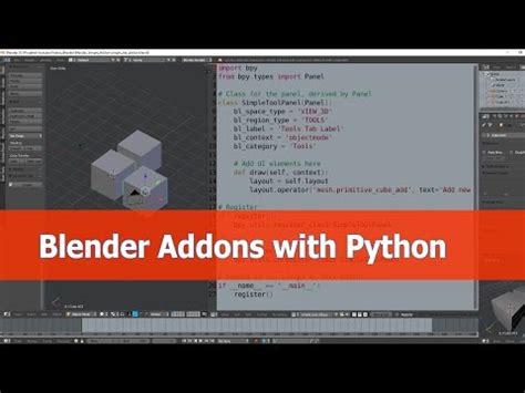Creating Blender Addons Blender Tutorials Tips And Tricks