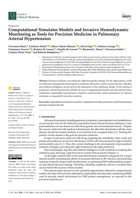 pdf computational simulator models and invasive hemodynamic