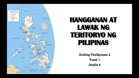 Araling Panlipunan 4 Unang Markahan Modyul 4 Hangganan At Lawak