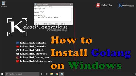Cara Install Golang Di Windows 10 Step By Step Youtube