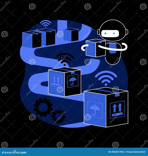 Sortation Systems Abstract Concept Vector Illustration Stock Vector