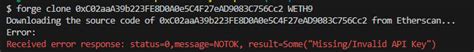 Ethereum Etherscan Api Key Issue With Foundry Getting Missing