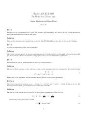 Ps Soln Pdf Chem A Fall Problem Set Solutions Johnny Kozlowski And Shane Flynn