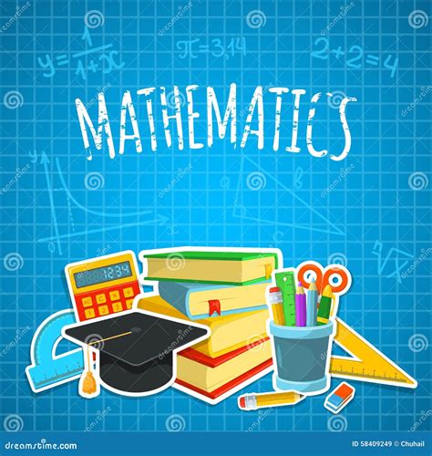 Math Backdrop Stock Vector Image 58409249