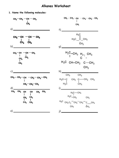 Naming Alkanes Pdf