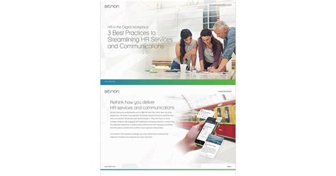 3 Best Practices To Streamlining Hr Services And Communications Free Ebook