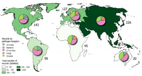 Figure S3 4 Map Showing Locations Of New Pathogen Records Reported In