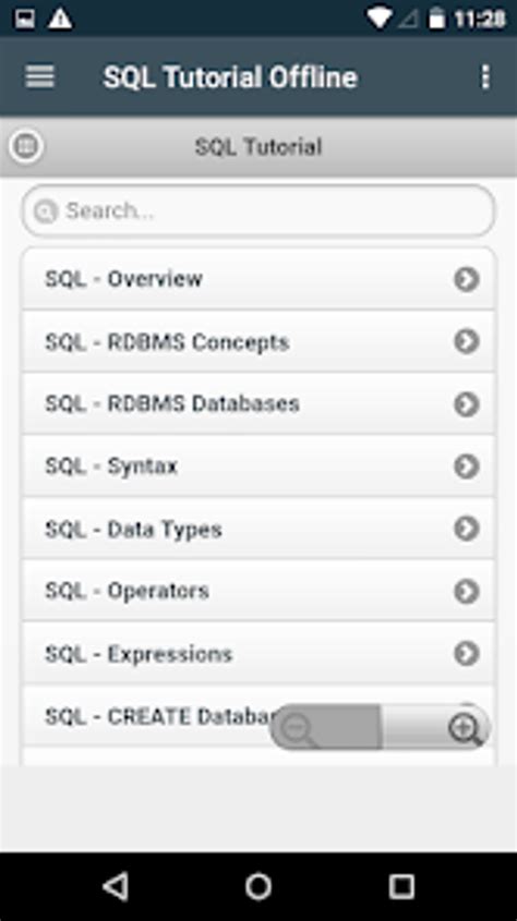 Sql Tutorial Offline For Android Download