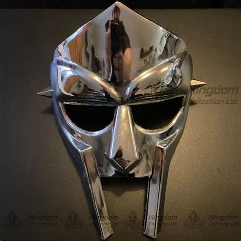 Mf Doom Mask Mad Villain Steel Face Armor Medieval Hand Forged Mask Etsy