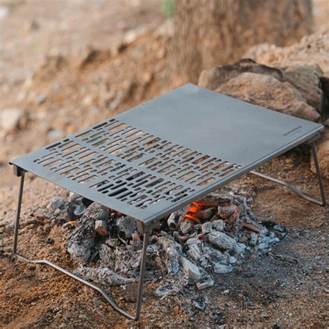 스노우라인 티타늄멀티그릴스탠드 미니 테이블 화로대 경량 그릴 미니멀 캠핑 백패킹 조캠프