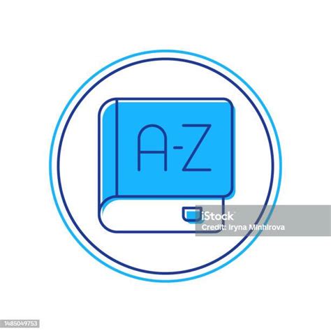 흰색 배경에 격리 된 윤곽 선입문서 책 아이콘 채팅 음성 거품의 외국어 대화 아이콘 개념 변환 벡터 Brand Name Online Messaging Platform에 대한