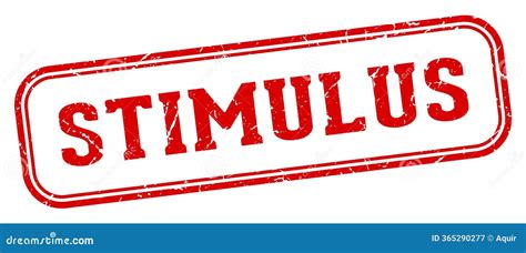 Stimulus Stamp Stimulus Rectangular Stamp On White Background Vector