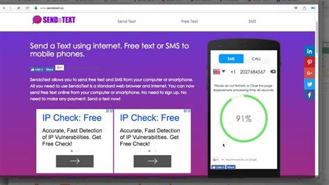 How To Send A Free Text Or Sms Message 100 Working Youtube
