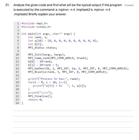 21 Analyze The Given Code And Find What Will Be The
