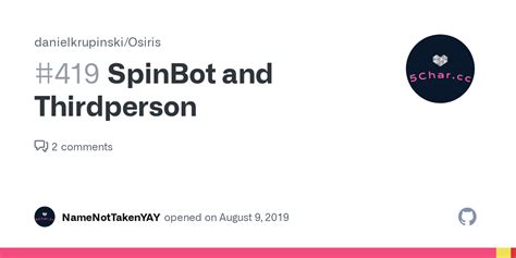 Spinbot And Thirdperson · Issue 419 · Danielkrupinskiosiris · Github