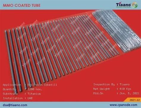 Mmo Coated Titanium Tubular String Anode For Cathodic Protection Iccp