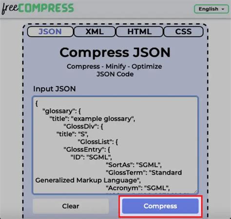 压缩 Json：在线减小 Json 代码的大小（免费）