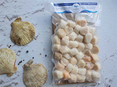 Гребешок курильский филе купить - морепродукты и рыба