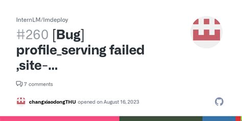 Bug Profileserving Failed Site Packageslmdeployserveturbomindchatbotpy Stream