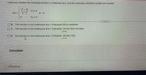 Solved Determine Whether The Following Function Is