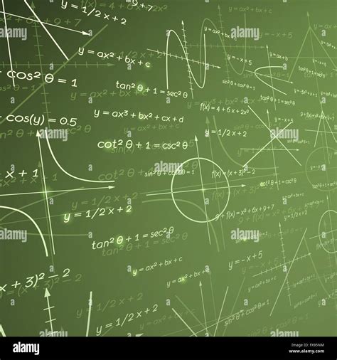 Mathematics Chalk Board Background Stock Vector Image And Art Alamy