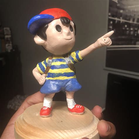 I Made A Little Ness Out Of Clay Its Mostly Modeled After The Smash