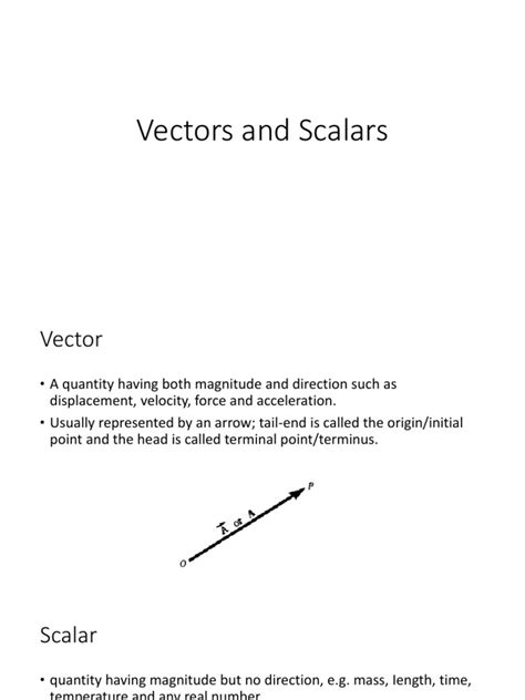 Vectors And Scalars Pdf Euclidean Vector Norm Mathematics