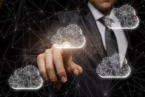 Working With Cloud Computing Concept Stock Image Image Of Cloudscape File 22859705