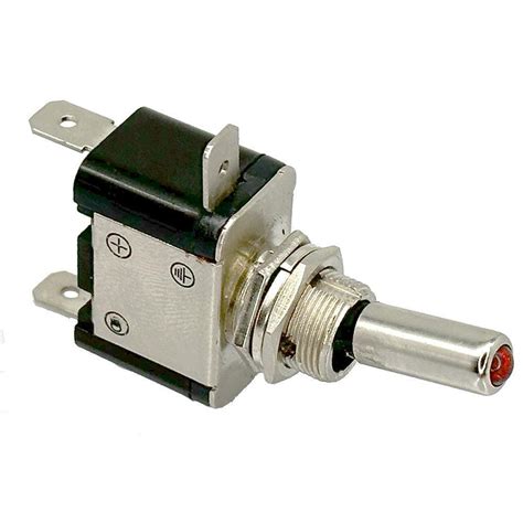 Led Illuminated Chrome Toggle Switch Red Car Builder Solutions