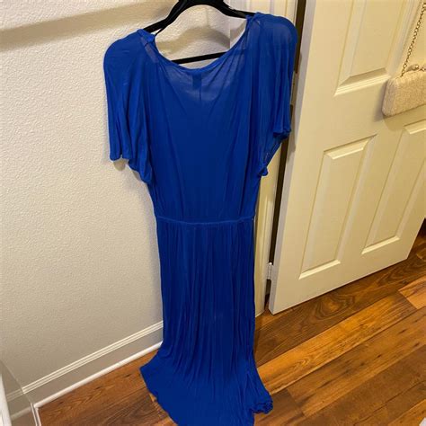 Handm Royal Blue Maxi Dress Size Small Depop