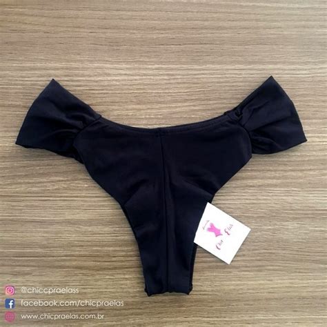 Biquíni Luxo Preto Chic Pra Elas