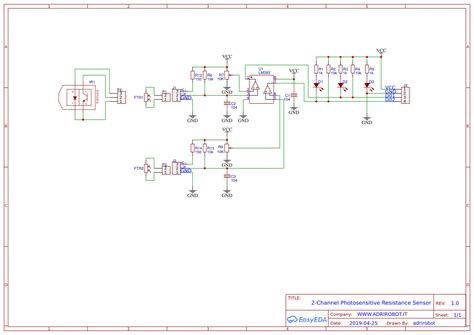 Channel Photosensitive Resistance Sensor OSHWLab