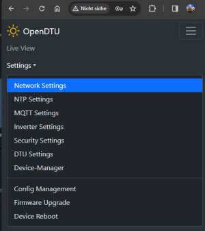 OpenDTU ESP Hoymiles Inverter