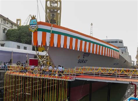 Indian Shipyard Launches Two Warships Awaiting Further Orders
