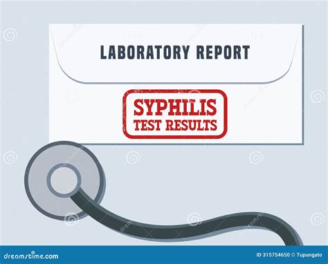 Syphilis STD Blood Test Lab Results Stock Vector Illustration Of Info Information 315754650