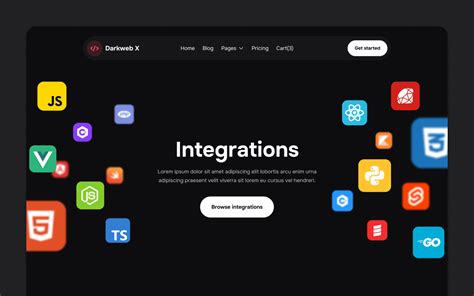 Darkweb X SaaS HTML5 Responsive Website Template