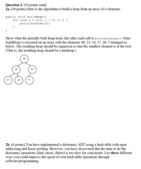 solved question 2 16 points total 2a 10 points here is