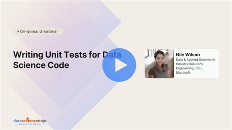 Nile Wilson On Linkedin Writing Unit Tests For Data Science Code