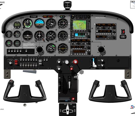 Cessna 172 Cockpit Poster C172 Skyhawk Sp Nav Ii Mfd Ebay