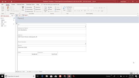Use Access Input Forms To Enter And Modify Data