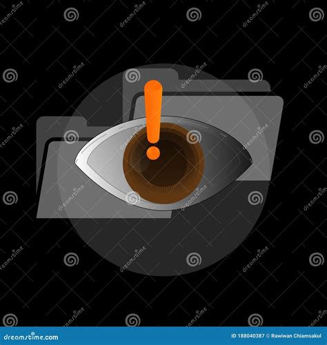 Input Data Eye Stock Vector Illustration Of Brown Fact