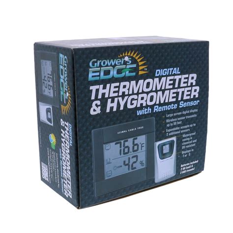Digital Thermometer And Hygrometer With Remote Sen Grandado