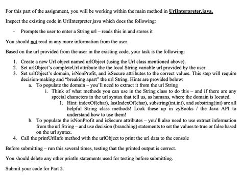 Solved For This Part Of The Assignment You Will Be Working Chegg