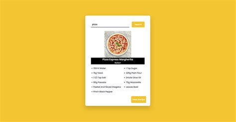 Build A Recipe App Using Html Css Javascript And Api By