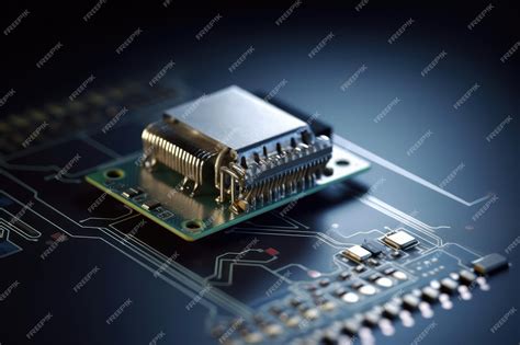 Premium Ai Image Cybersecurity Concept Depicting A Padlock On Top Of A Microchip