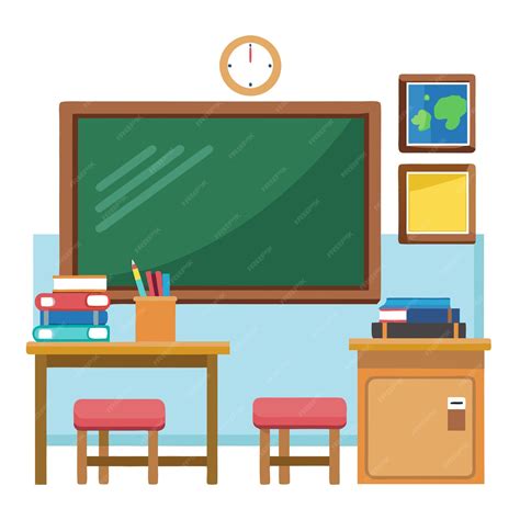 Blank Classroom Clip Art And Vector Design With A White Background
