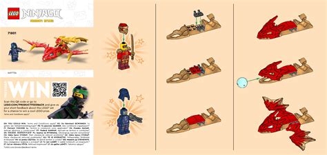 Manual Lego Set Ninjago Kais Rising Dragon Strike