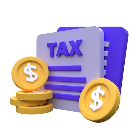Unique 3d Rendering Tax Report Icon Simplerealistic Vector