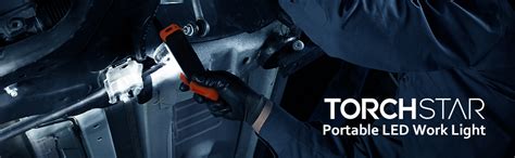 TORCHSTAR Portable LED Work Light Multi Use COB Flashlight Magnetic Base Hanging Hook